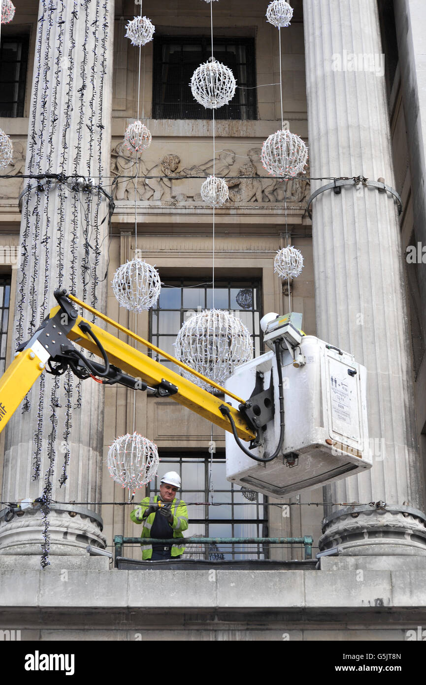 Nottingham christmas decorations hi-res stock photography and images ...
