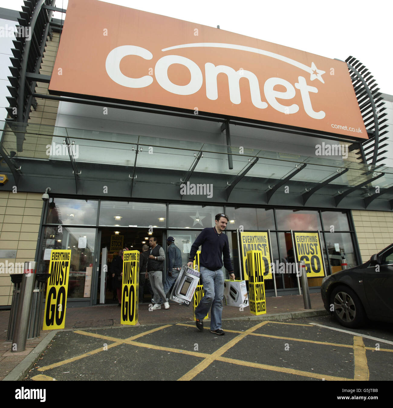 A general view of the Comet store in north London, following the launch of a liquidation sale as ...
