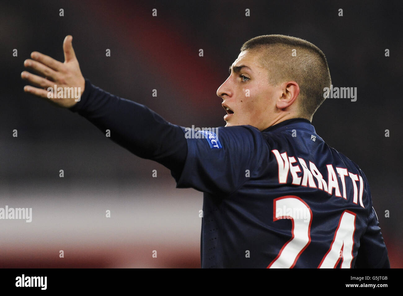 Marco verratti paris saint germain hi-res stock photography and images ...
