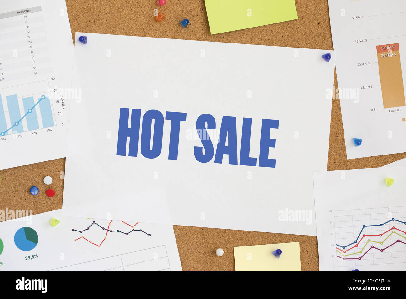CHART BUSINESS GRAPH RESULT COMPANY HOT SALE CONCEPT Stock Photo - Alamy