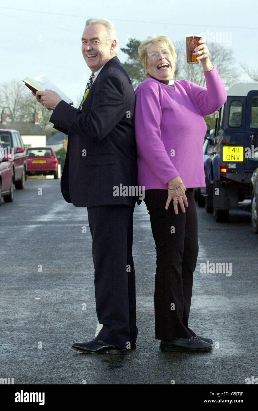 Vicar of St. Andrew's church, Reverand Barbara Knight, who swapped ...