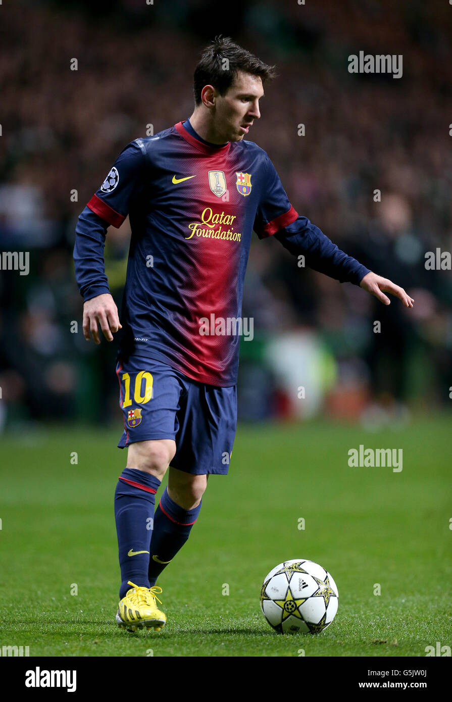 Lionel messi barcelona champions league hi-res stock photography and ...