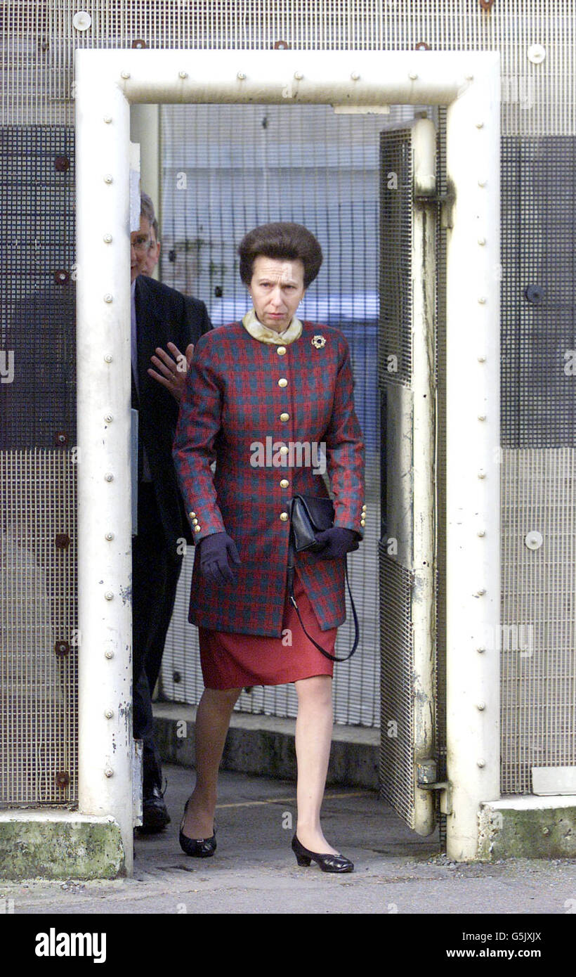 Princess Anne visits Prison Stock Photo - Alamy