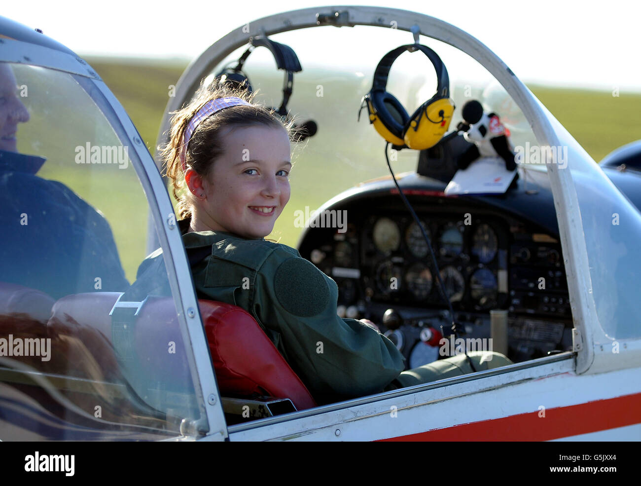 Ellie Carter flying Stock Photo - Alamy