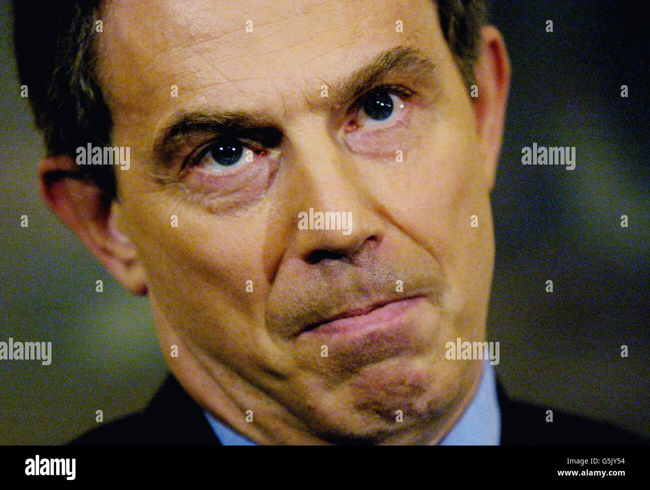 NHS Press Conference Blair Stock Photo - Alamy