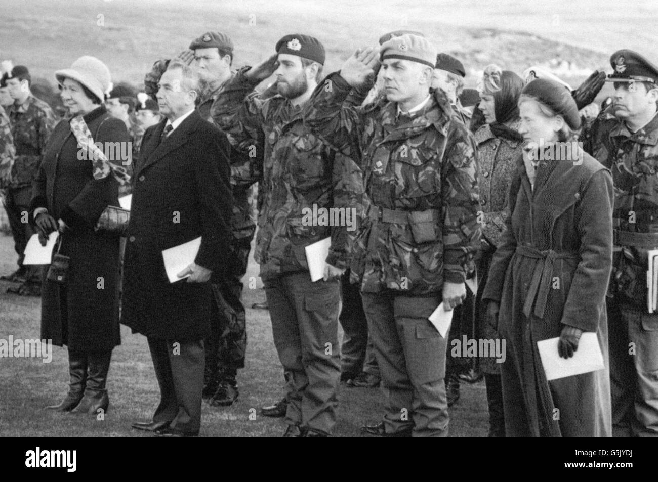 Civil commissioner sir rex hunt Black and White Stock Photos & Images ...