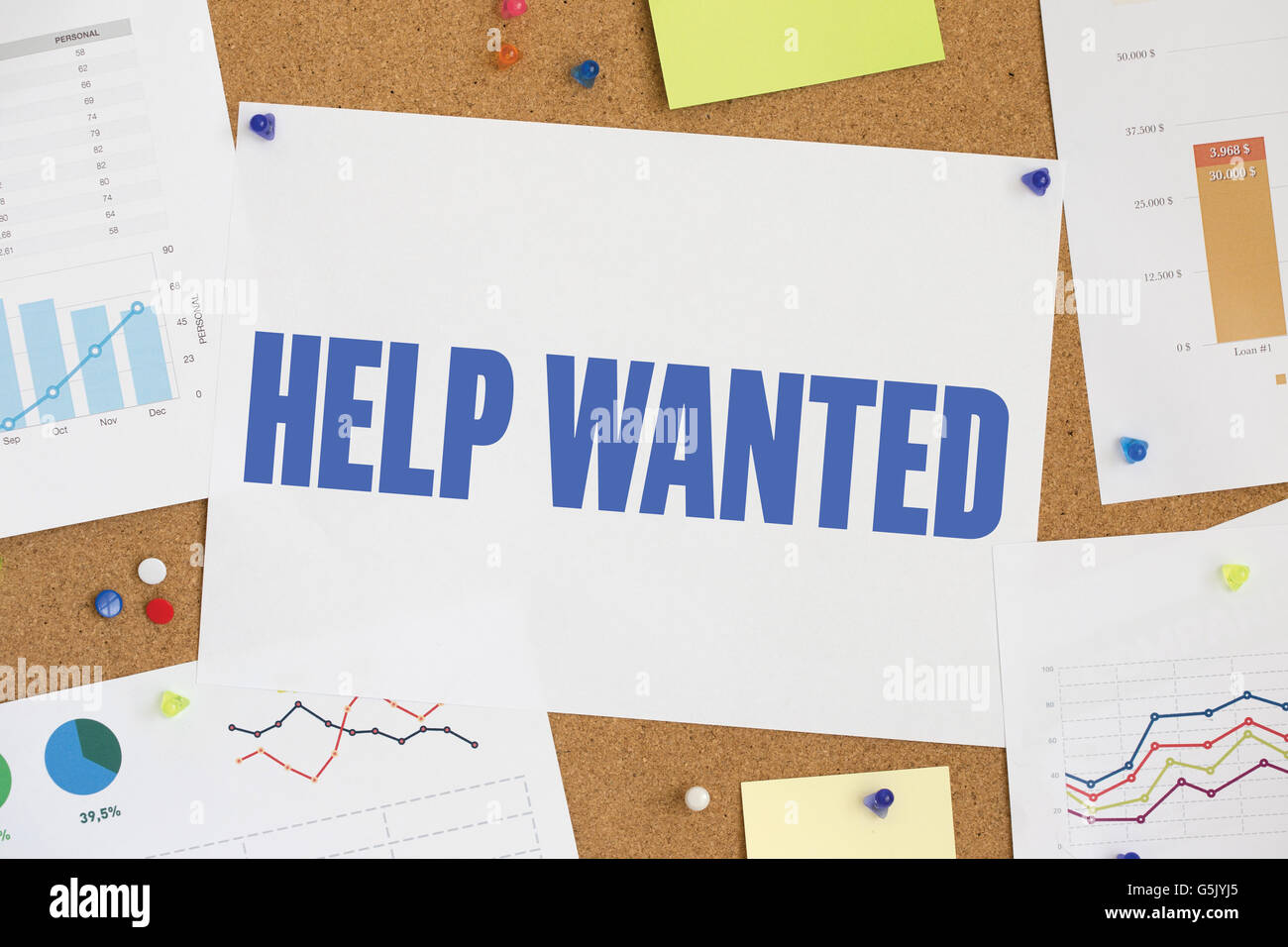 CHART BUSINESS GRAPH RESULT COMPANY HELP WANTED CONCEPT Stock Photo - Alamy