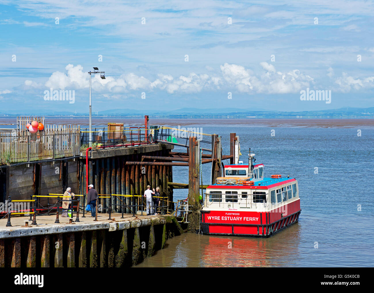The ferry between Fleetwood and Knott End, Lancashire, England UK Stock ...