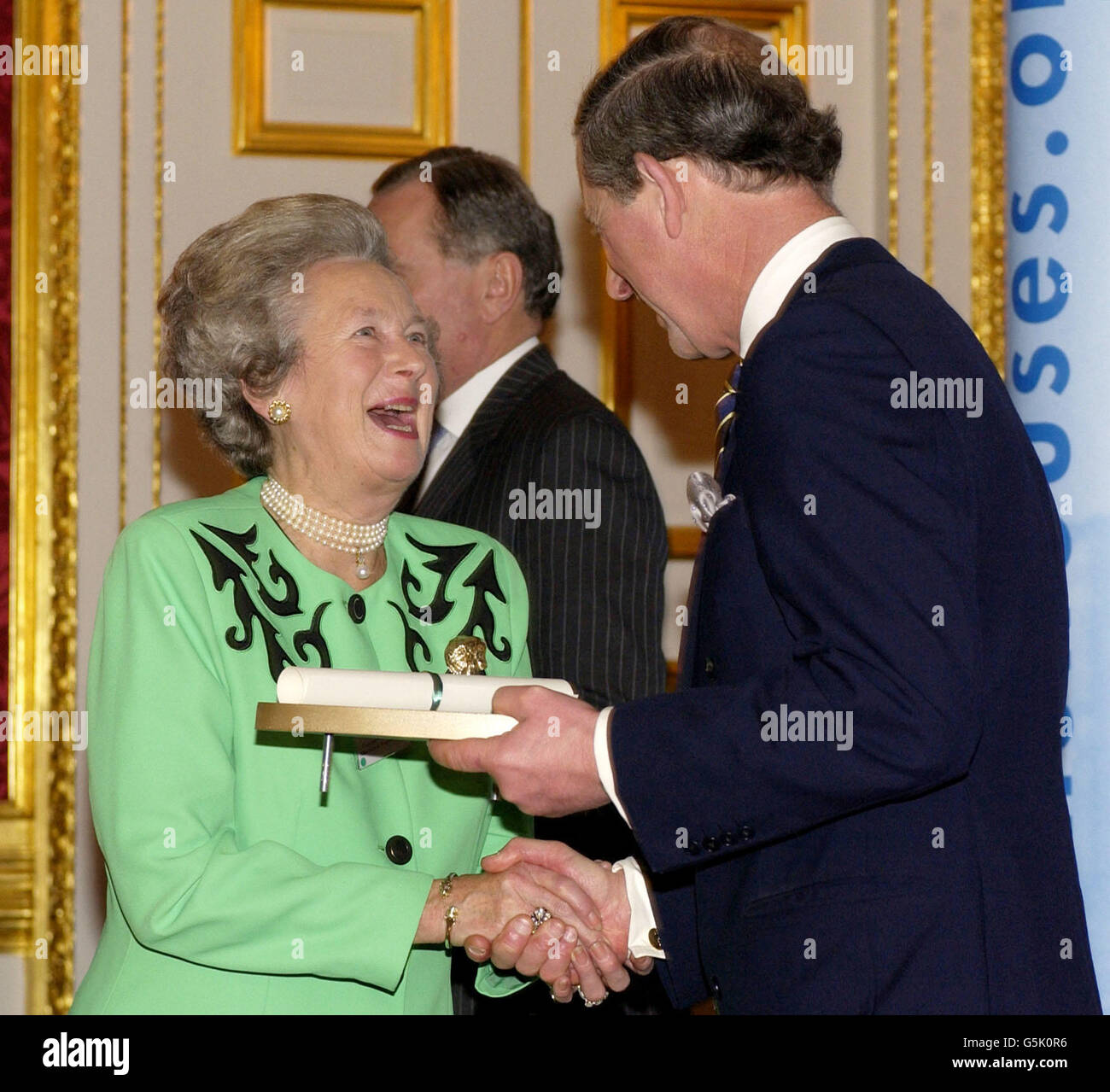 Presents a patrons award to lady benson hi-res stock photography and ...