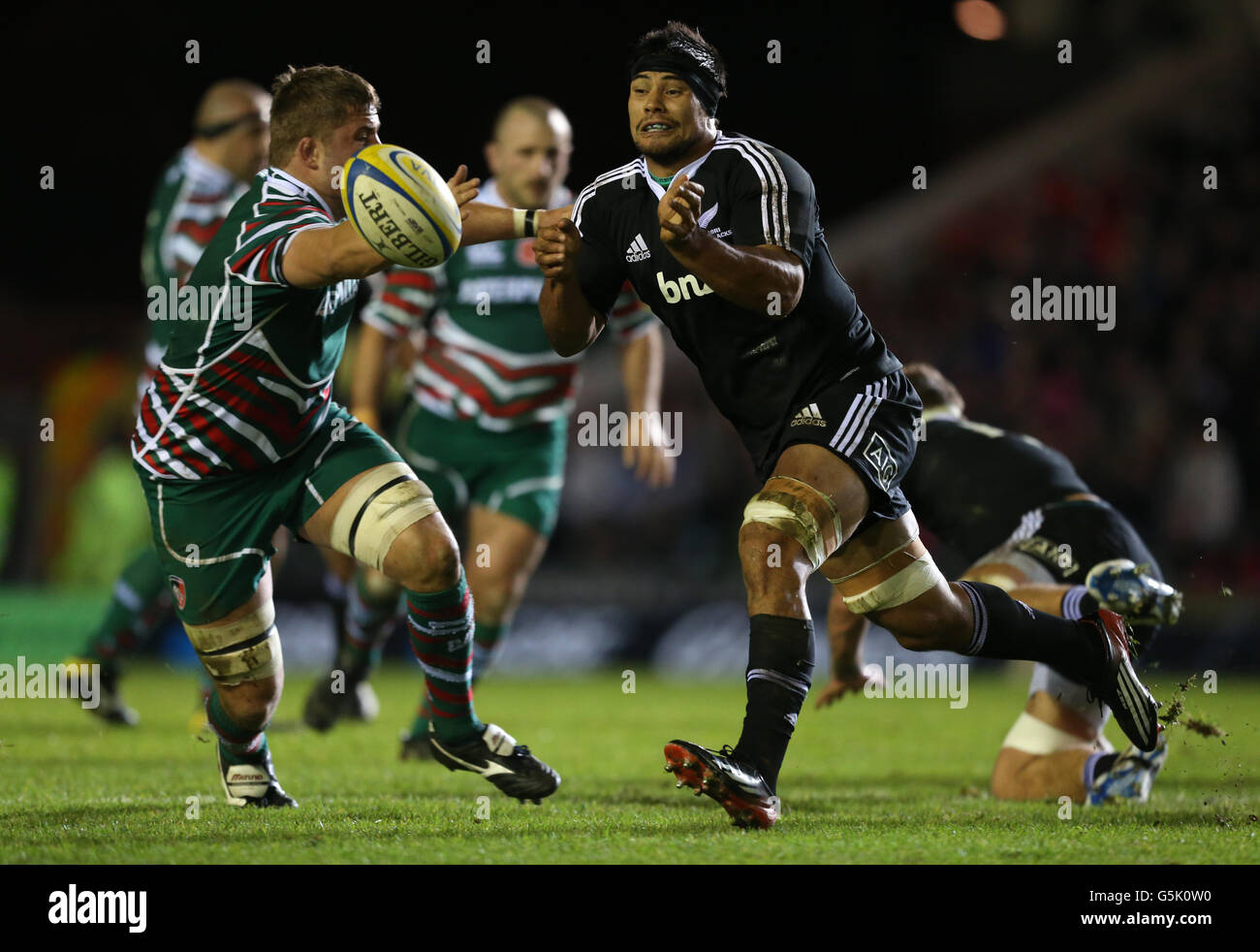 Leicester tigers boris stankovich and maori all blacks shane christie ...
