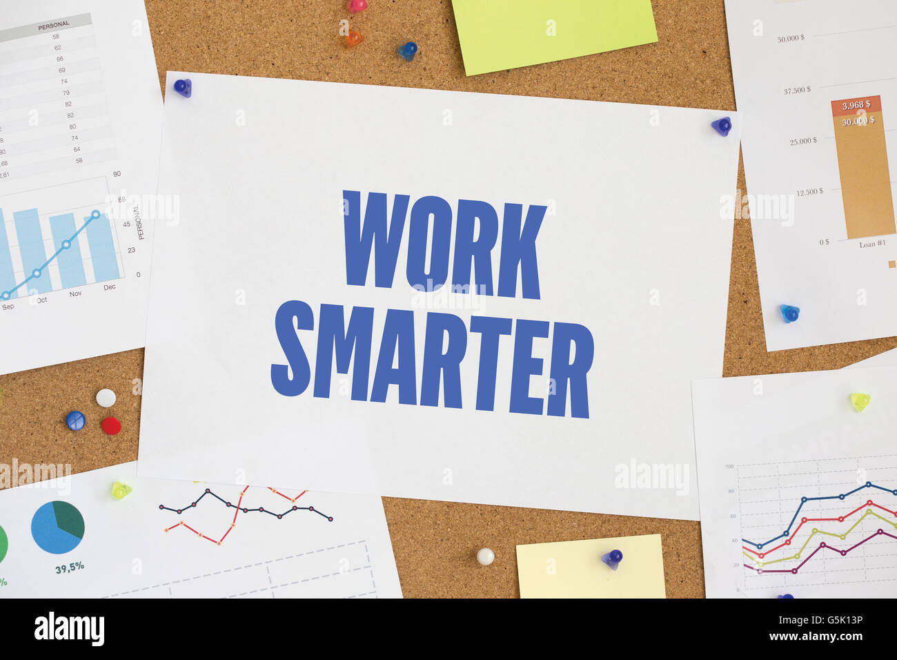 CHART BUSINESS GRAPH RESULT COMPANY WORK SMARTER CONCEPT Stock Photo ...