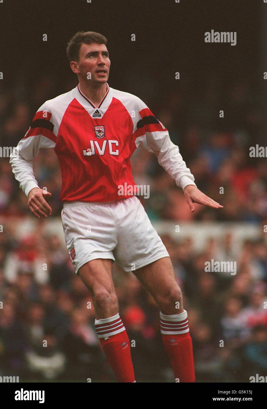 Soccer. Andy Linighan, Arsenal Stock Photo - Alamy