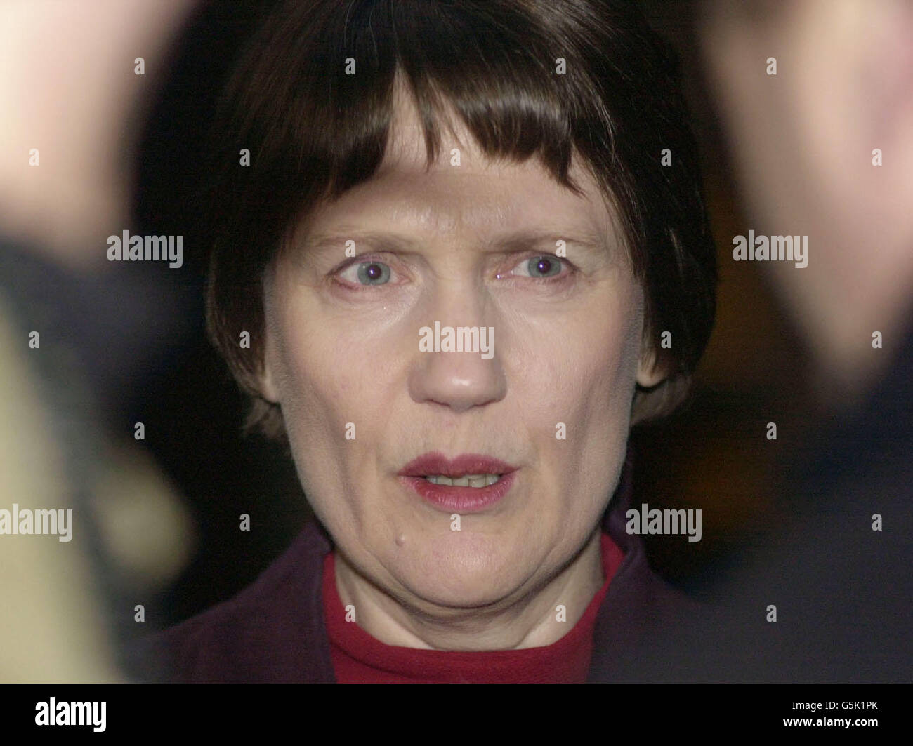 New Zealand Prime Minister Helen Clark talks to the British press ...