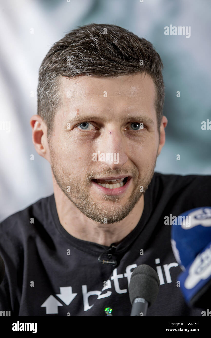Carl froch press conference capital fm arena hi-res stock photography ...