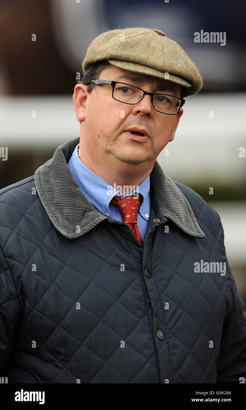 Horse Racing - Lingfield Park Races. Mark Gillard, trainer Stock Photo ...
