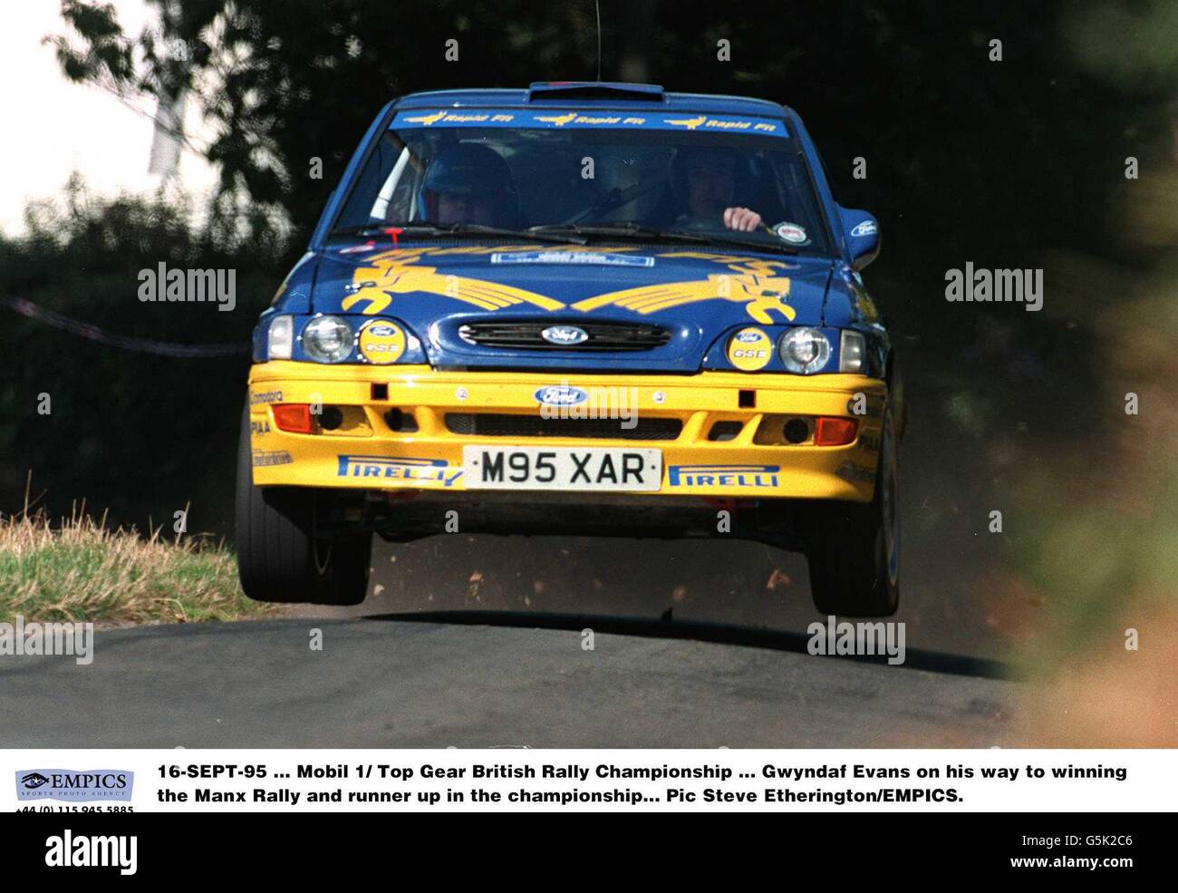 16-SEPT-95, Mobil 1/ Top Gear British Rally Championship, Gwyndaf Evans ...