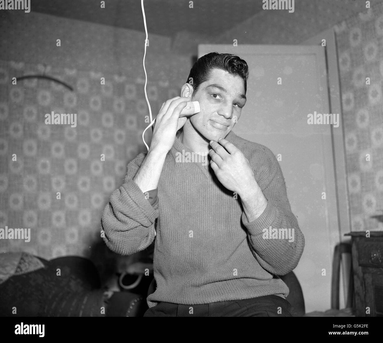 Boxing - Wally Swift - Nottingham Stock Photo - Alamy