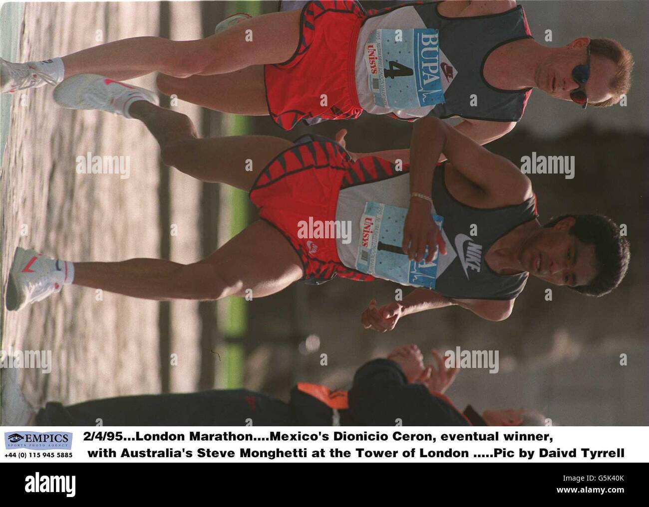 Athletics - London Marathon. Mexico's Dionicio Ceron, eventual winner ...