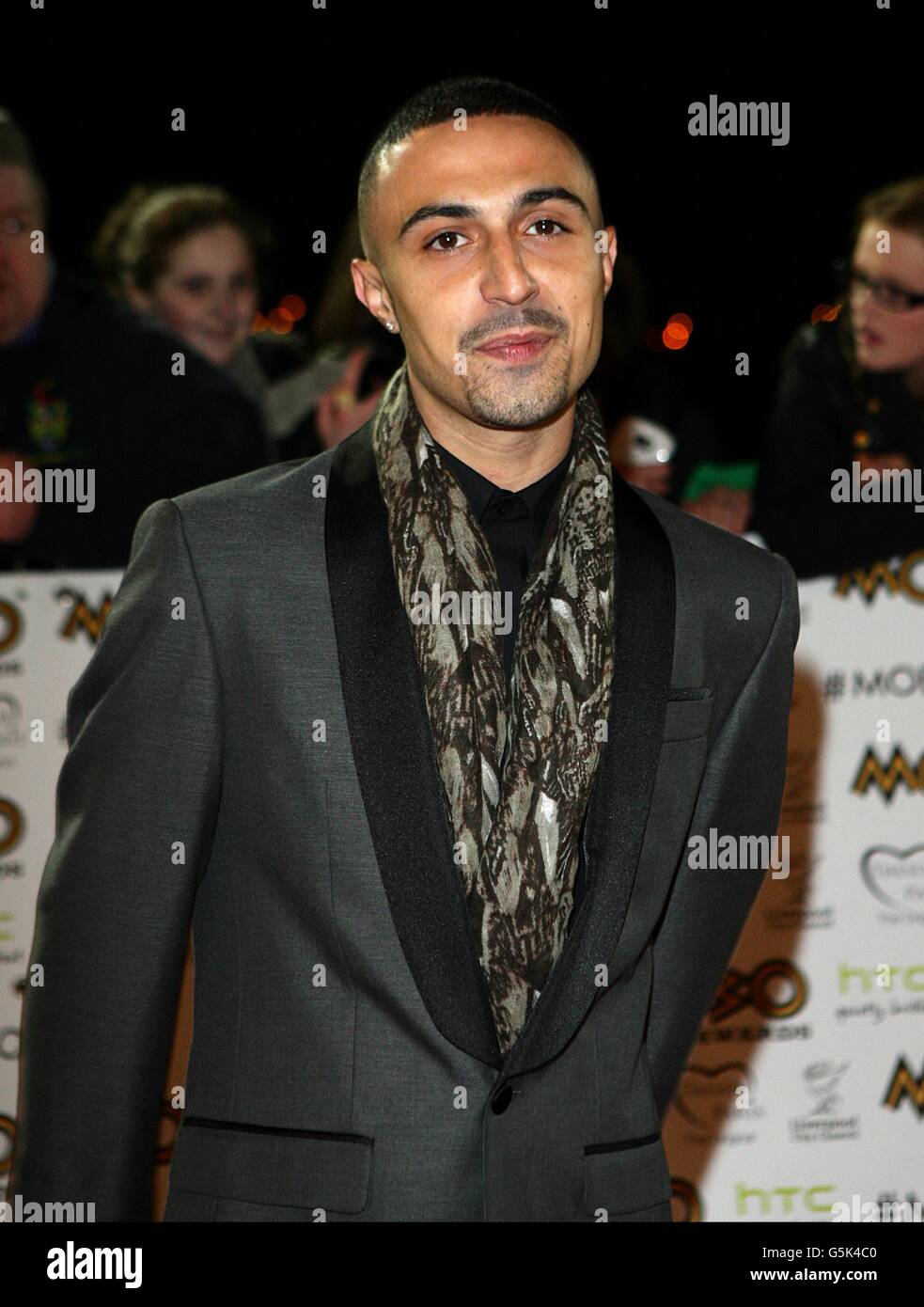 Mobo Awards 2012 - Liverpool. Adam Deacon arriving for the MOBO Awards ...
