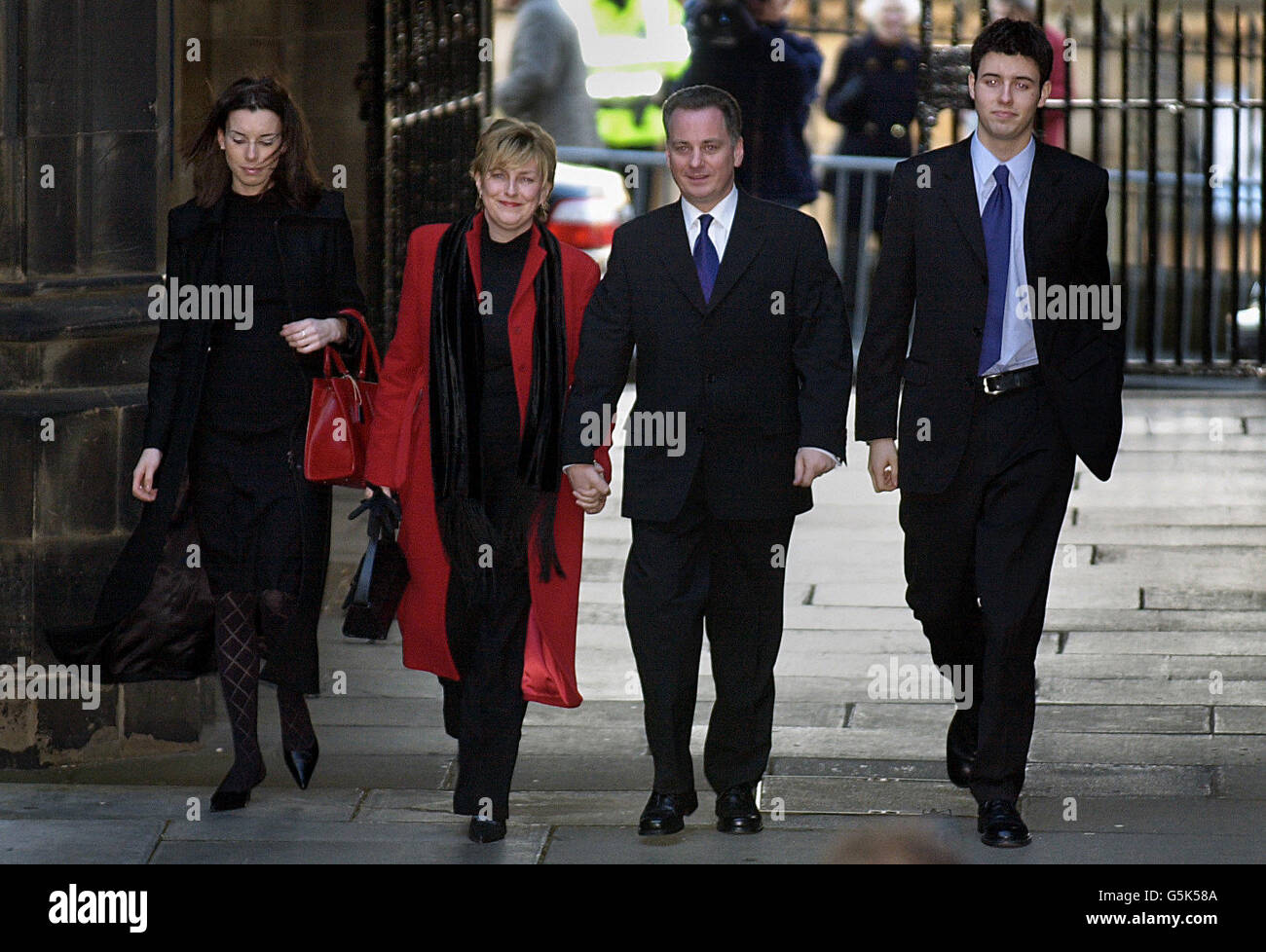 Scottish first minister jack mcconnell with his son mark hi-res stock ...