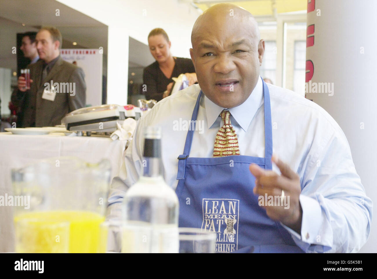 Former Boxing Heavyweight World Champion George Foreman talks to ...