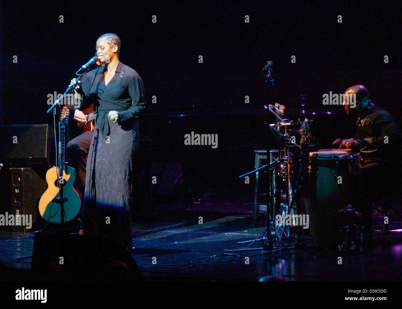 Singer Des'ree on stage at the Old Vic Theatre in London. He was joined ...