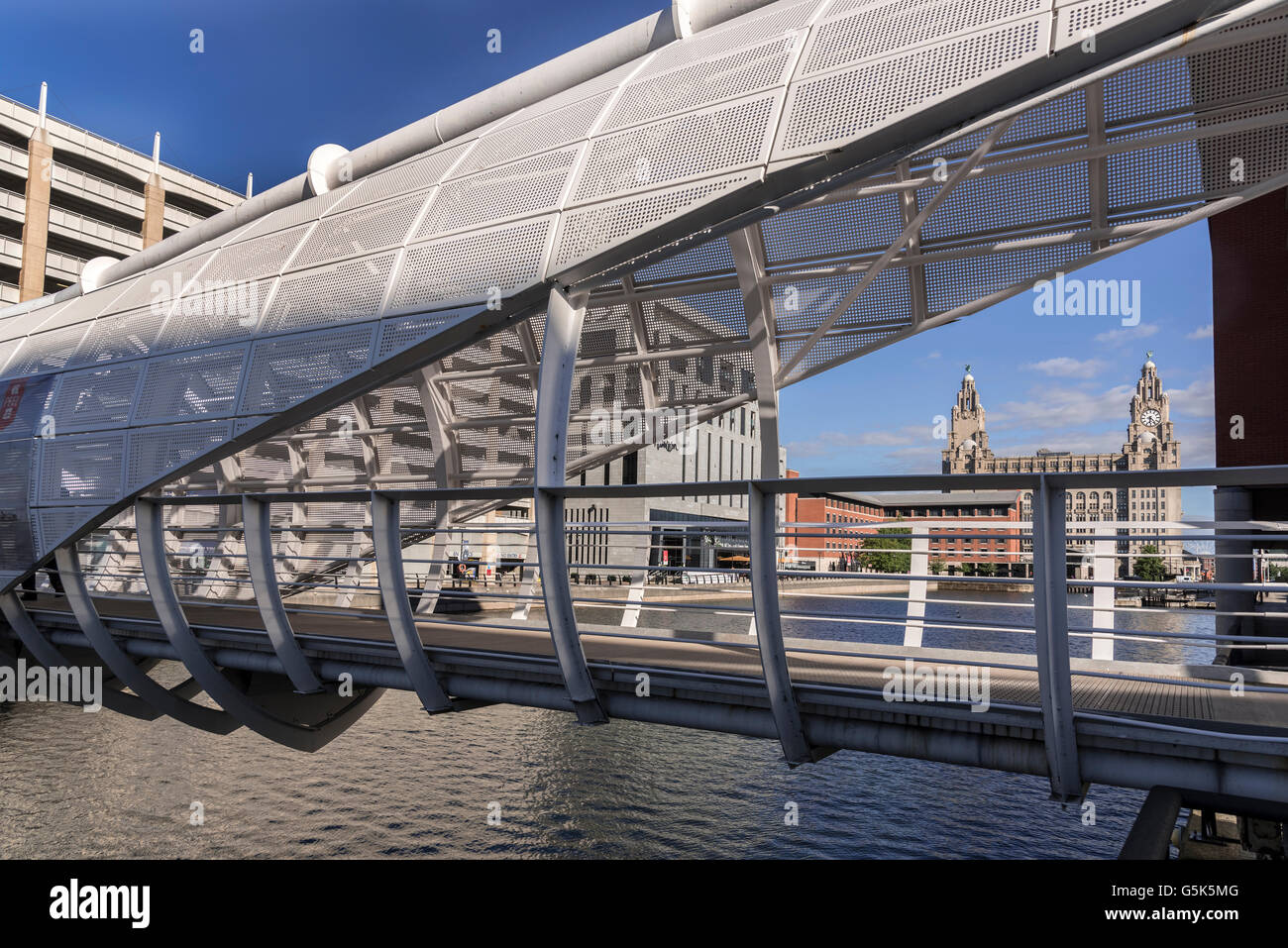 Liverpool Merseyside North West England. The Royal Liver building seen ...