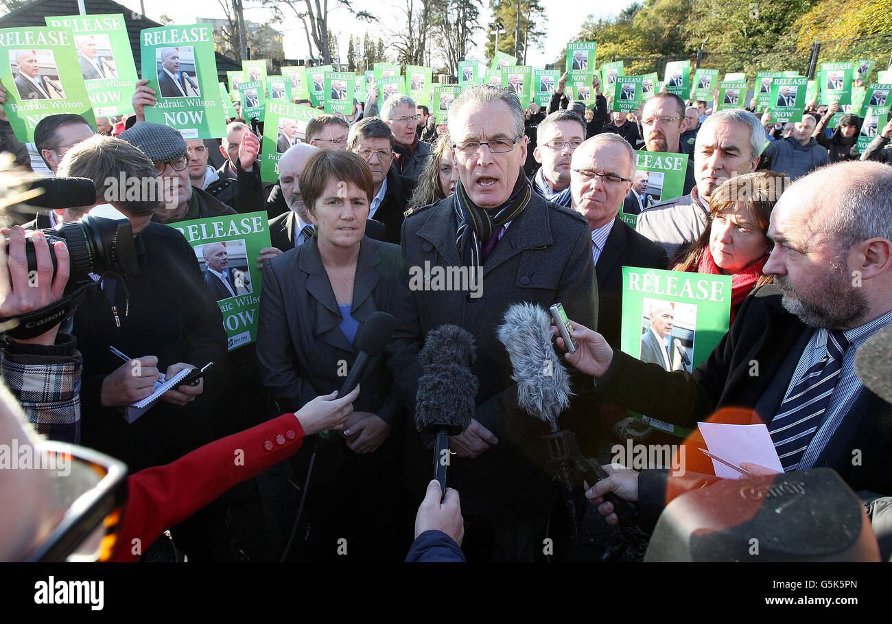 Sinn Fein North Belfast Assembly member Gerry Kelly , speaks to the ...