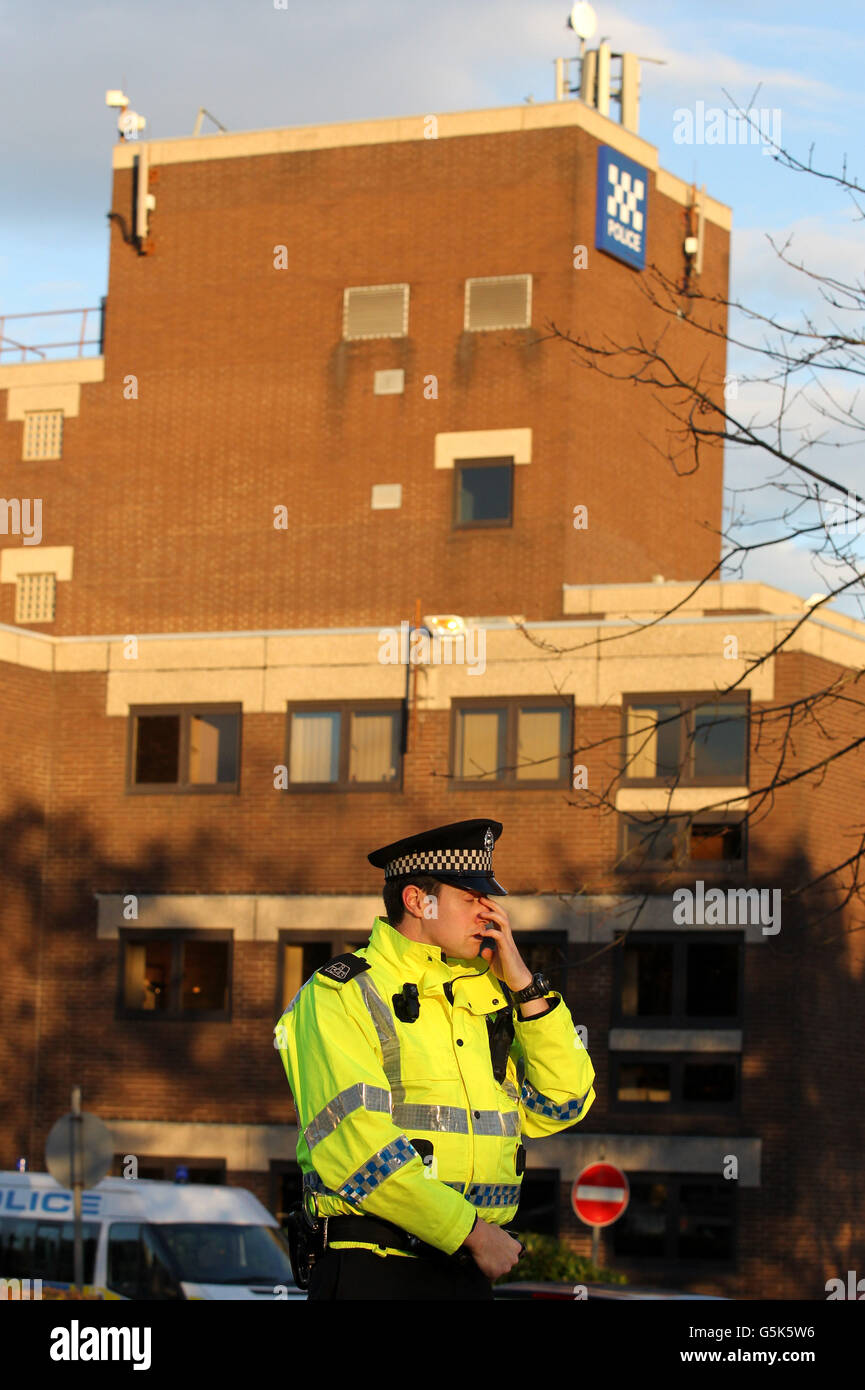 Police officer death Stock Photo - Alamy