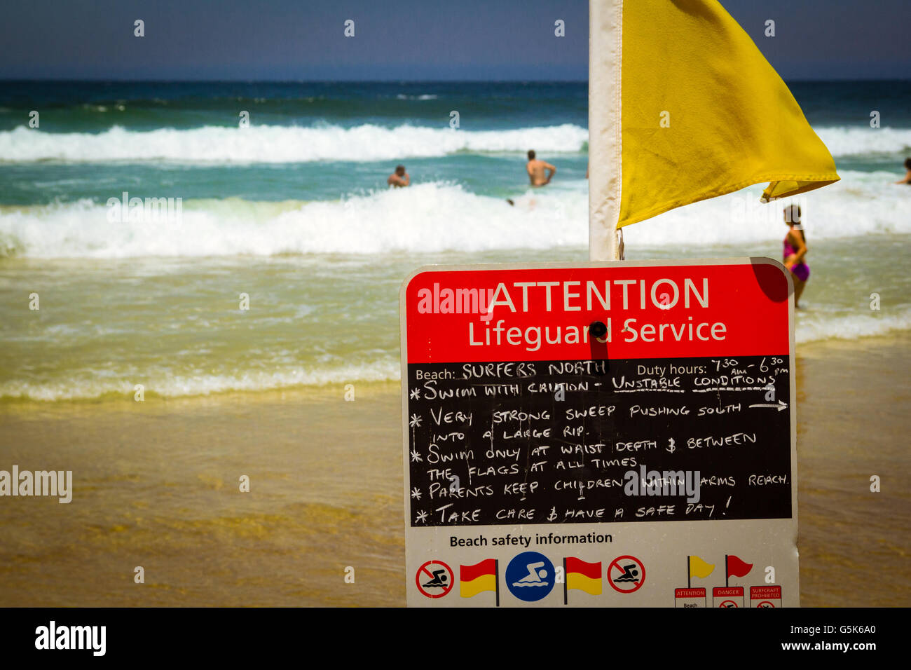 Water safety sign australia hi-res stock photography and images - Alamy