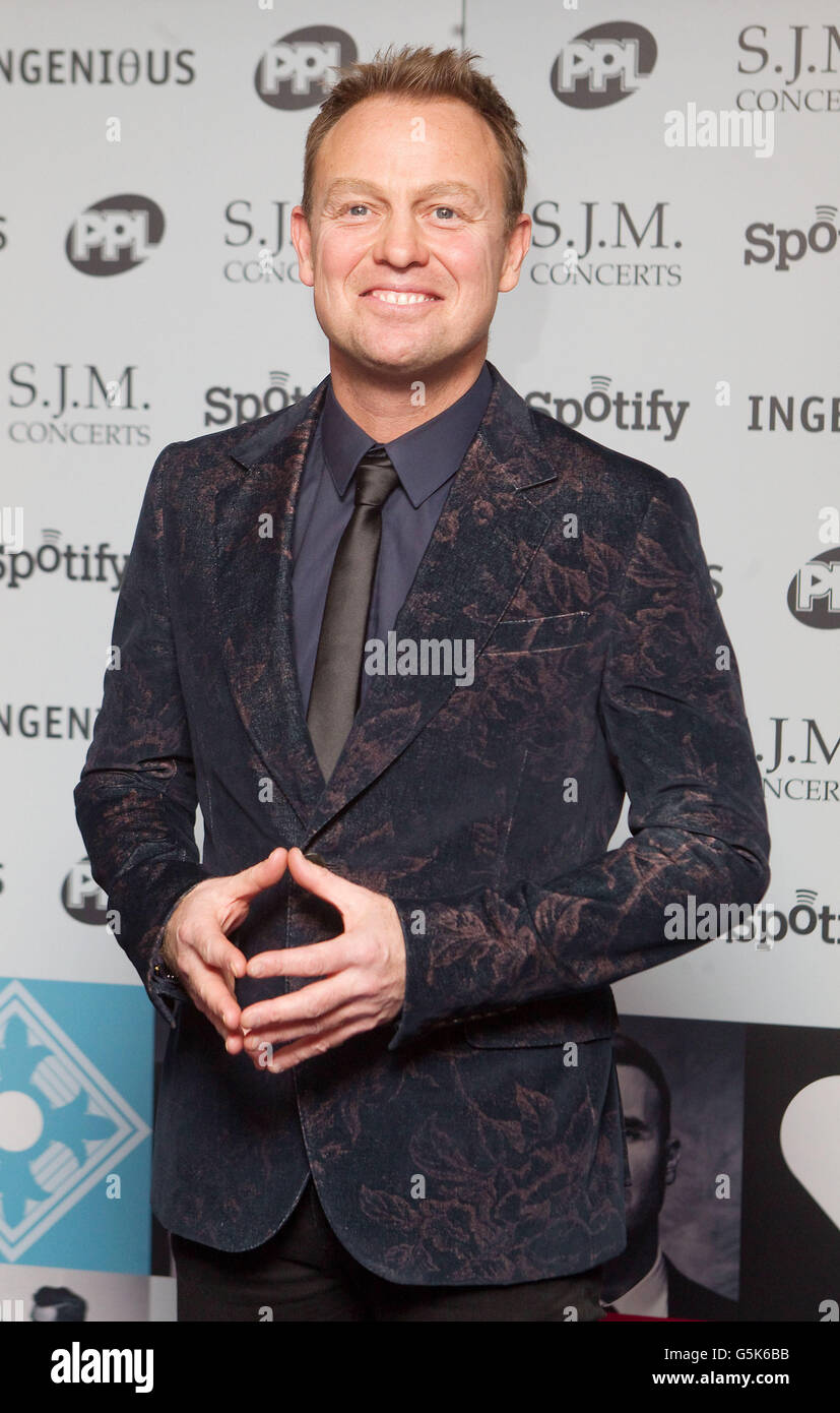 Jason Donovan arrives at the 2012 Music Industry Trust Awards, at the ...