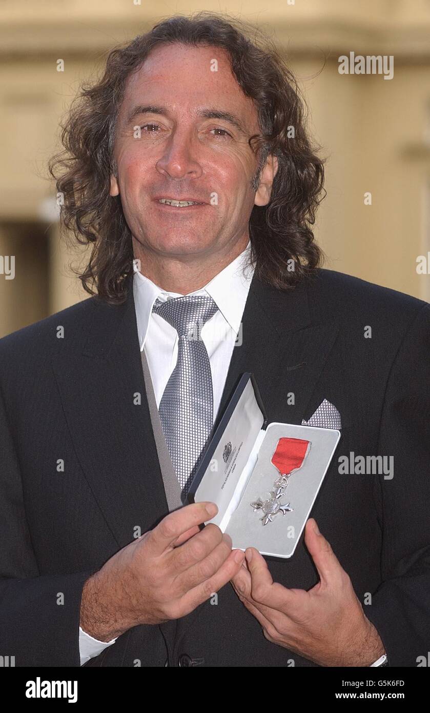 Melvin Tebbutt with his MBE after receiving it from The Prince of Wales ...