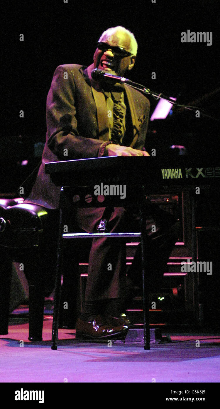 Ray Charles In Concert Stock Photo - Alamy