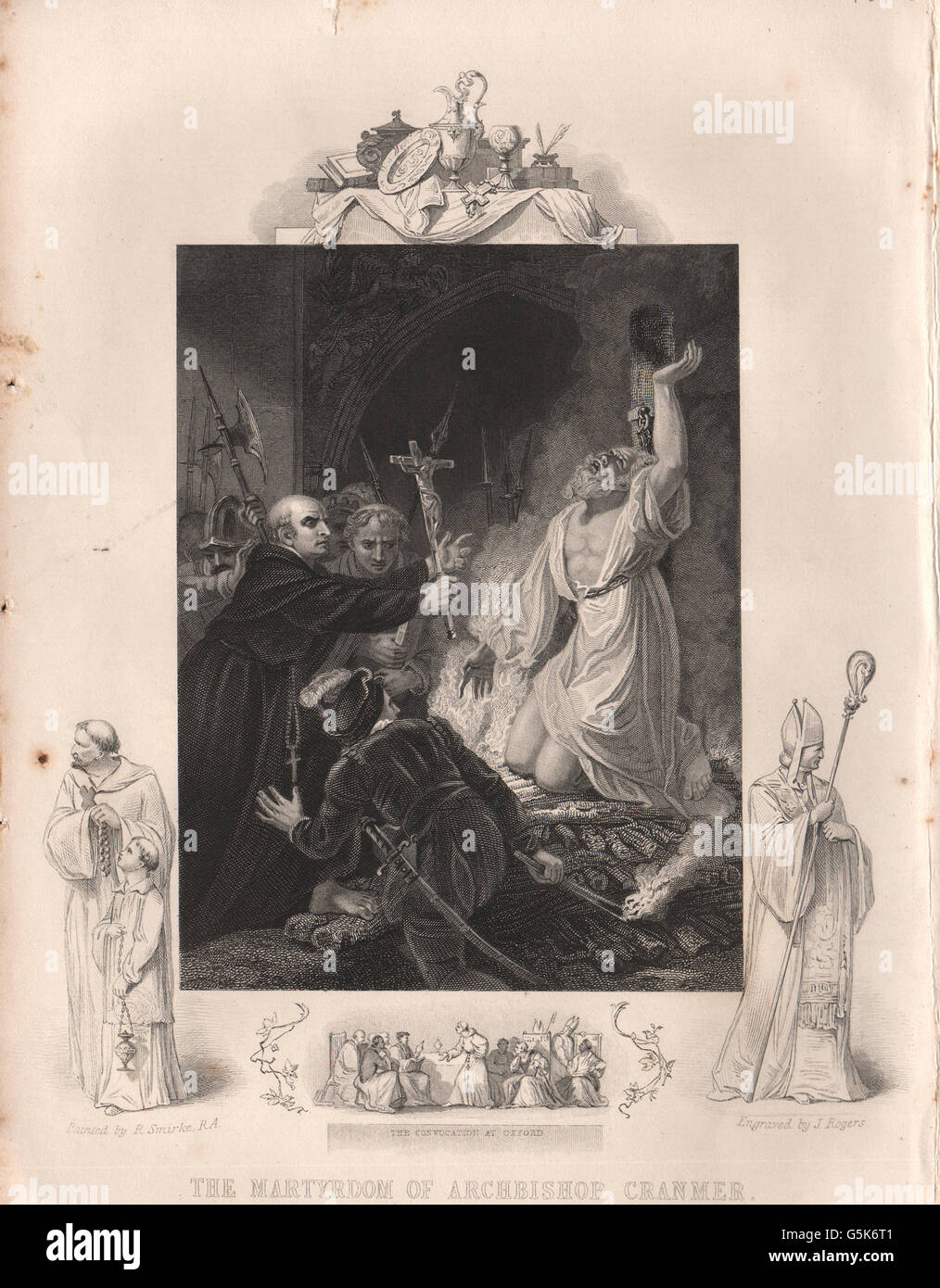 Martyrdom of archbishop cranmer hi-res stock photography and images - Alamy