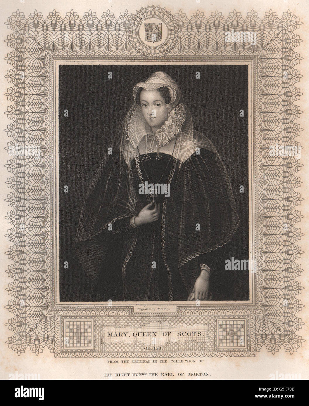 BRITISH HISTORY: Mary Queen of Scots. TALLIS, antique print 1853 Stock ...