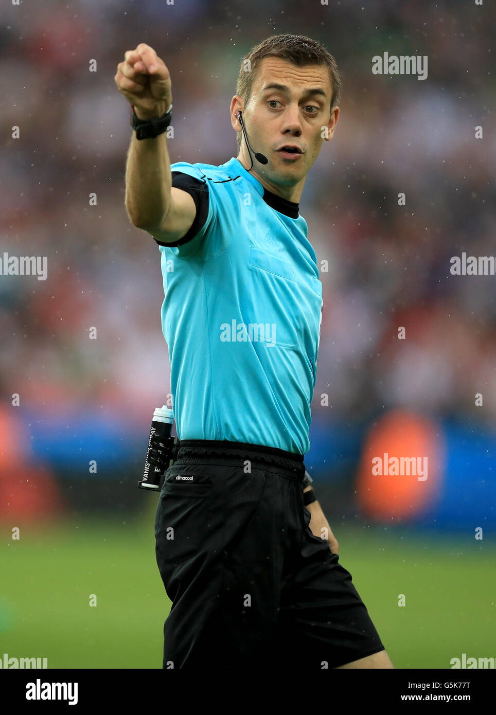 Referee Clement Turpin during the UEFA Euro 2016, Group C match at the ...