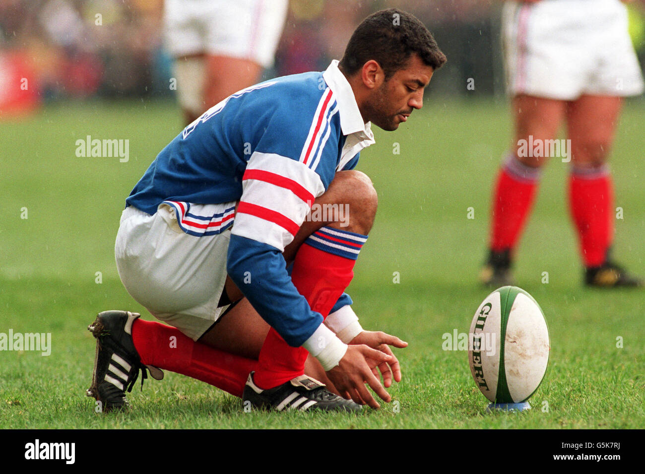 Rugby Union. Emile Ntamack, France ( EMILE N'TAMACK, FRANCE Stock Photo ...