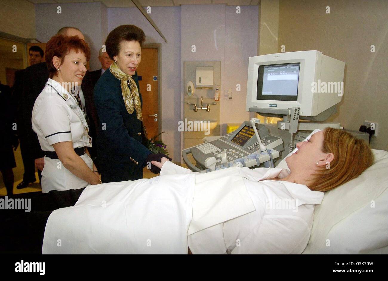 Princess Royal hospital visit Stock Photo - Alamy