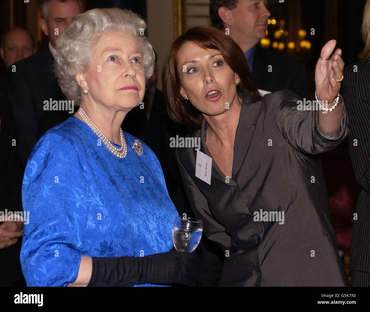 The Queen with Sky News television presenter Kay Burley who explained ...