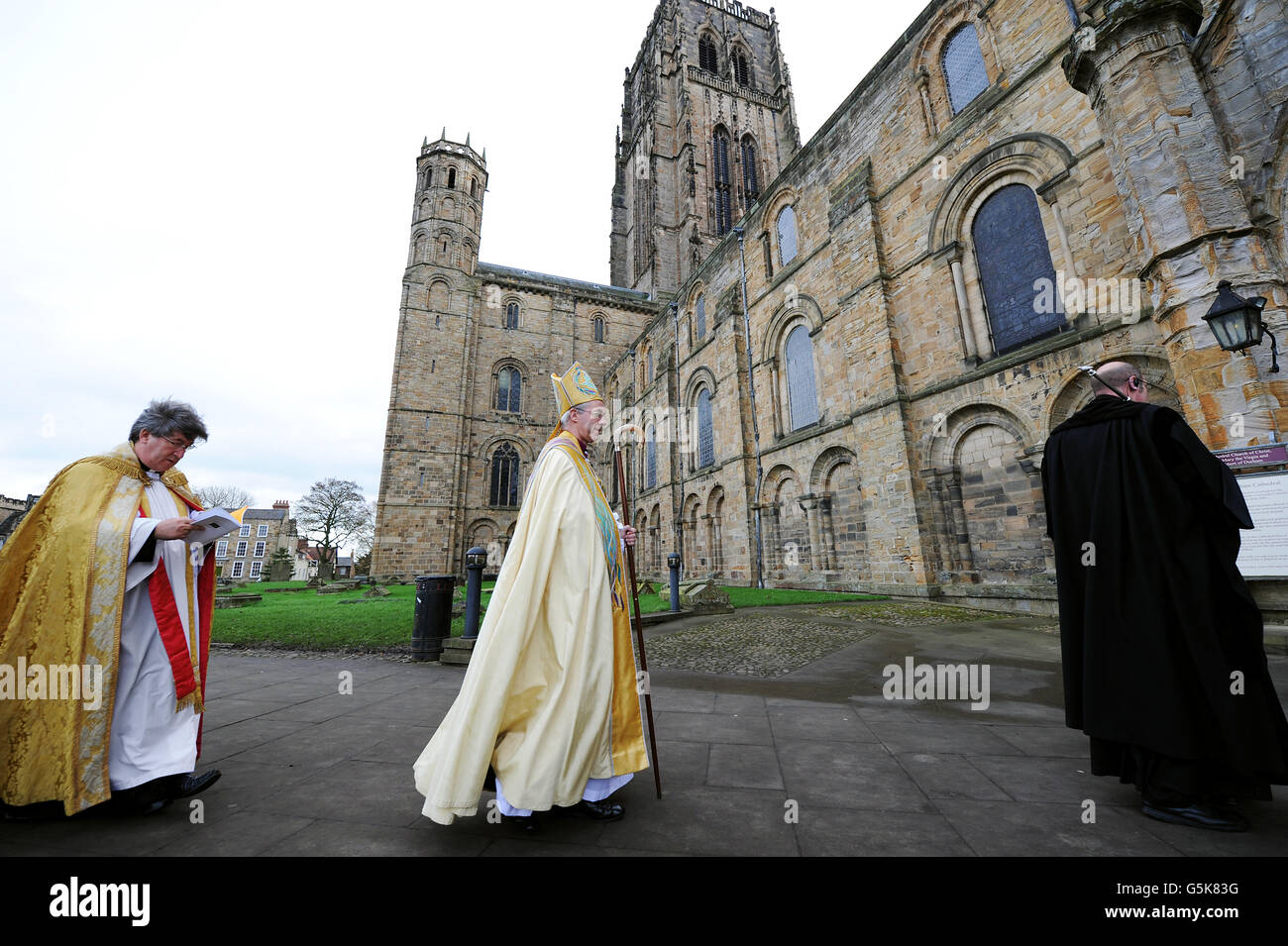 Bishop of Durham ceremony Stock Photo - Alamy