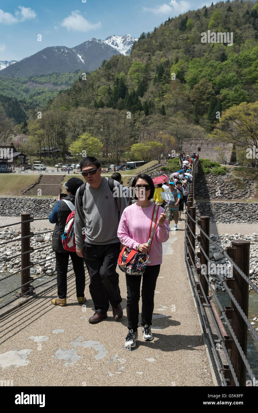 Deai bridge shirakawa go japan hi-res stock photography and images - Alamy