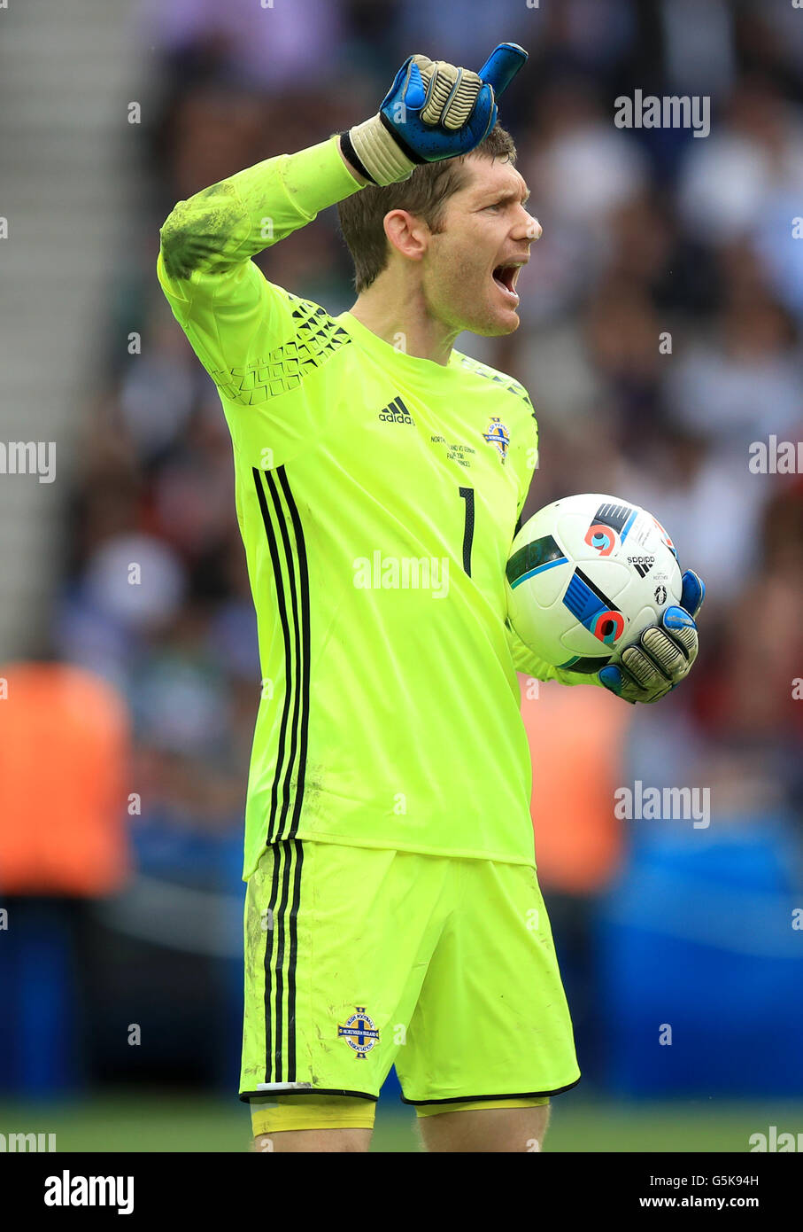 Northern Ireland goalkeeper Michael McGovern during the UEFA Euro 2016 ...