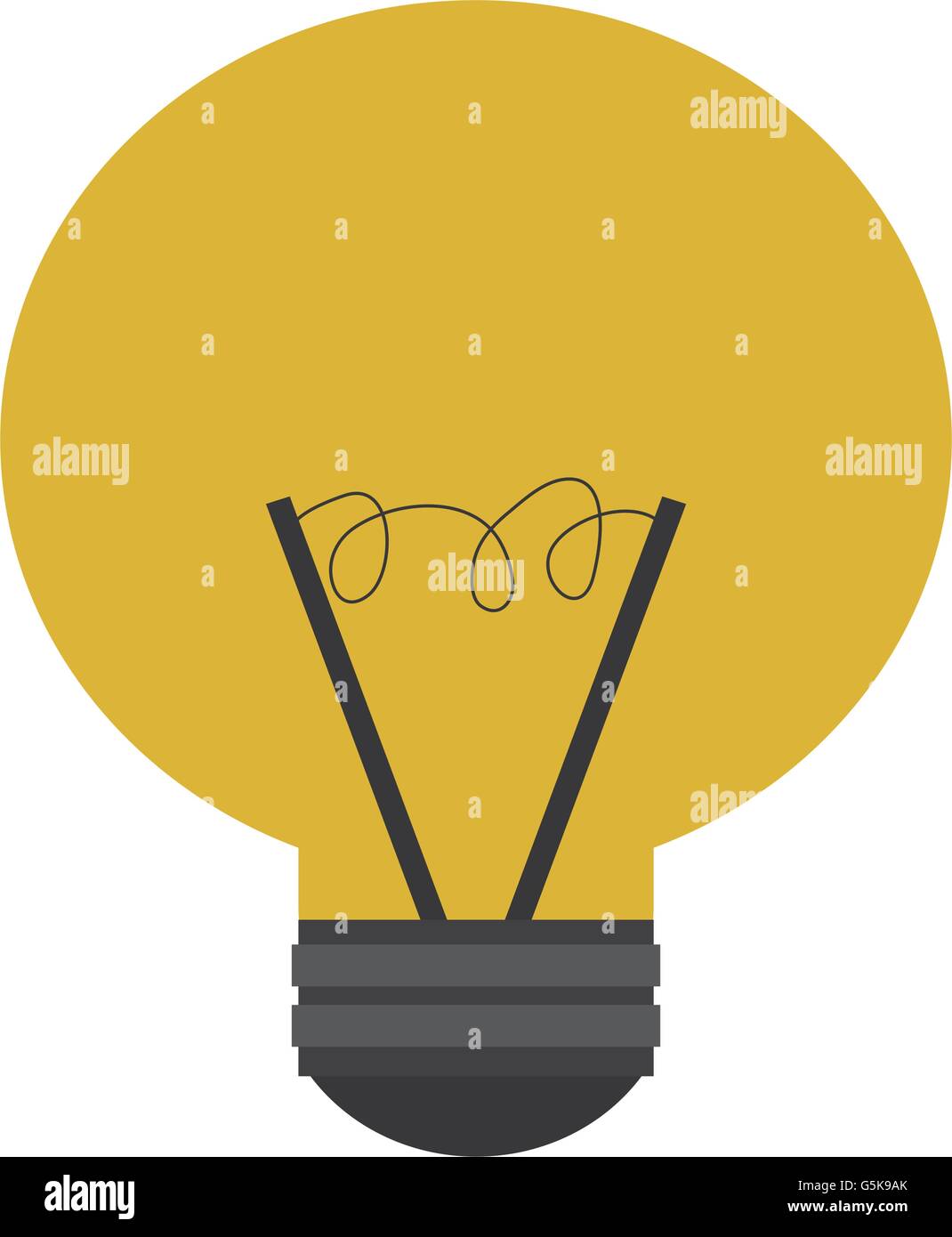 yellow lightbulb , vector illustration Stock Vector Image & Art - Alamy