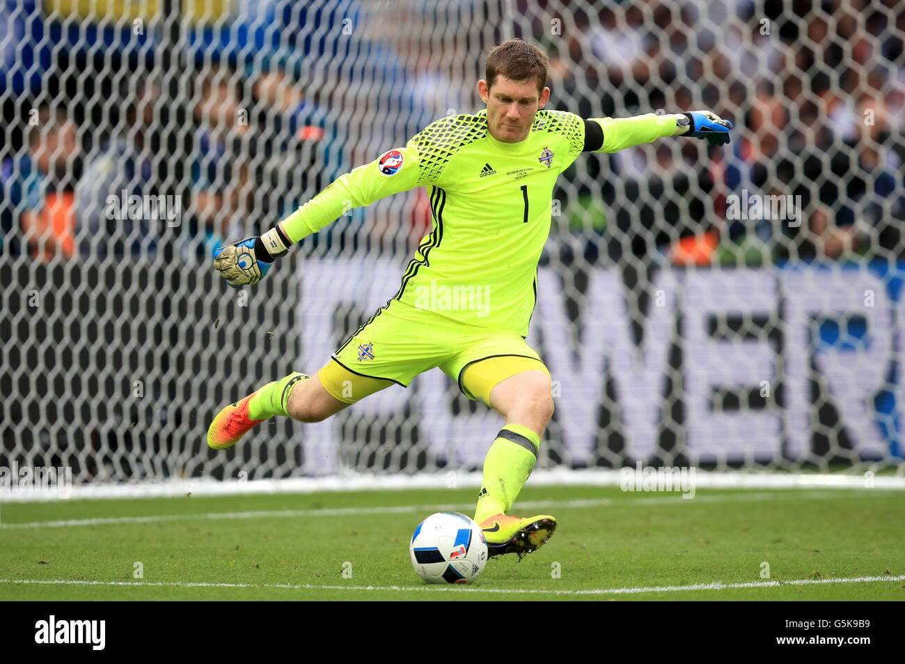 Northern Ireland goalkeeper Michael McGovern during the UEFA Euro 2016 ...
