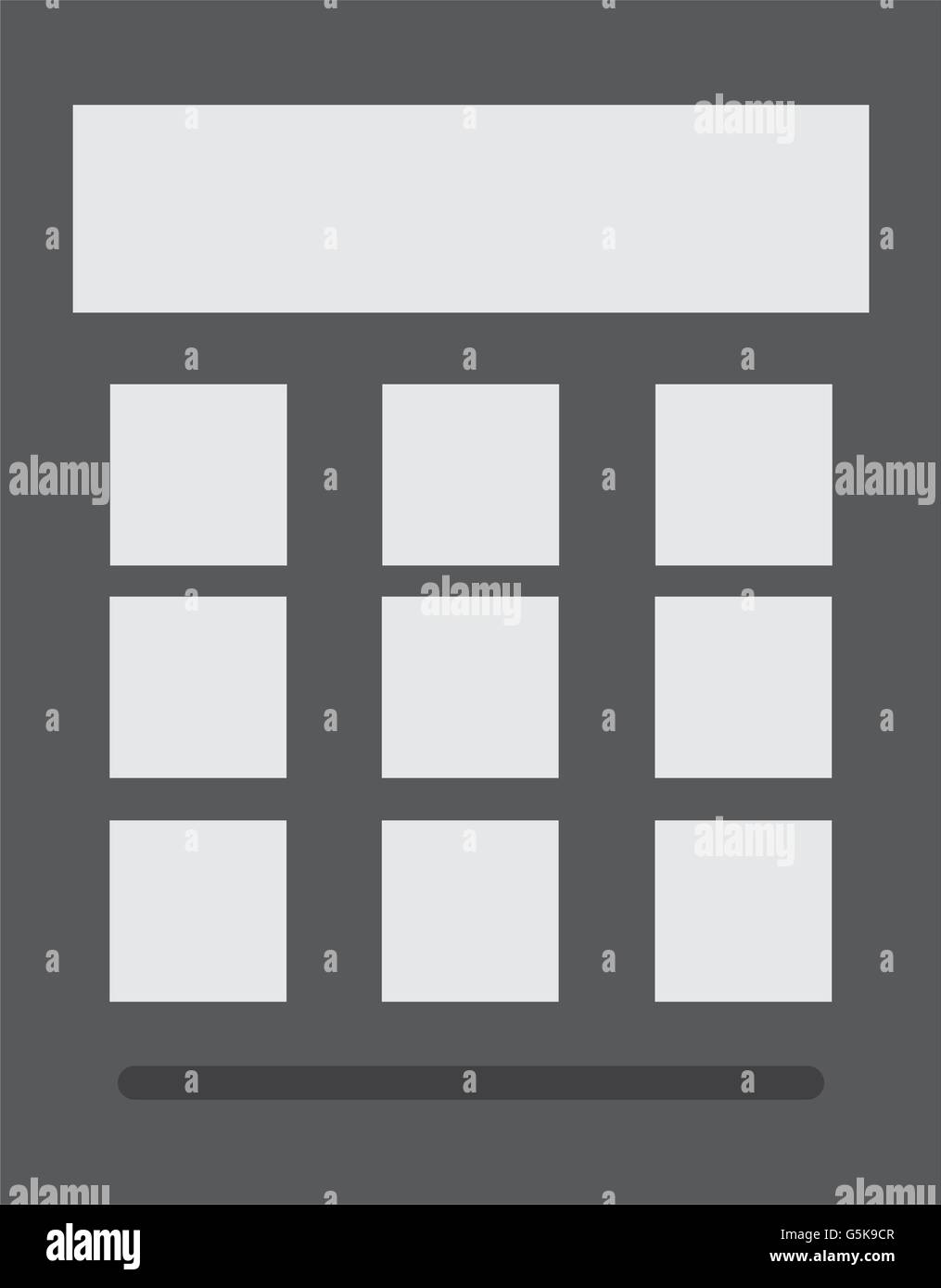 simple grey calculator , vector illustration Stock Vector Image & Art ...