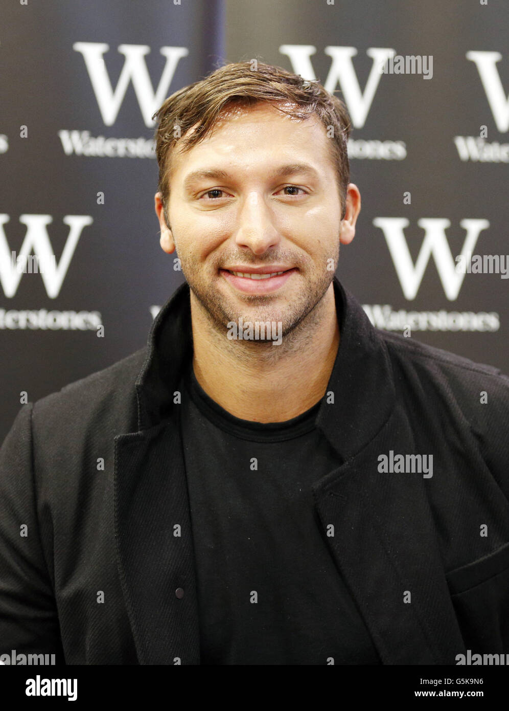 Australian swimmer Ian Thorpe attends a book signing of his ...