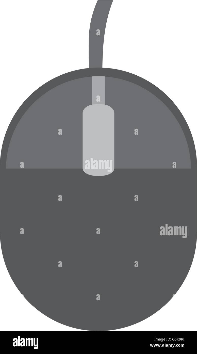 grey computer mouse , vector illustration Stock Vector Image & Art - Alamy