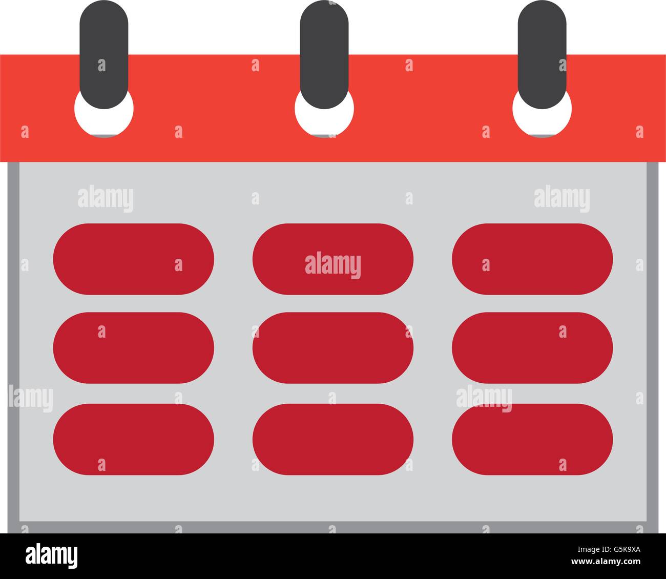 wired red calendar , vector illustration Stock Vector Image & Art - Alamy