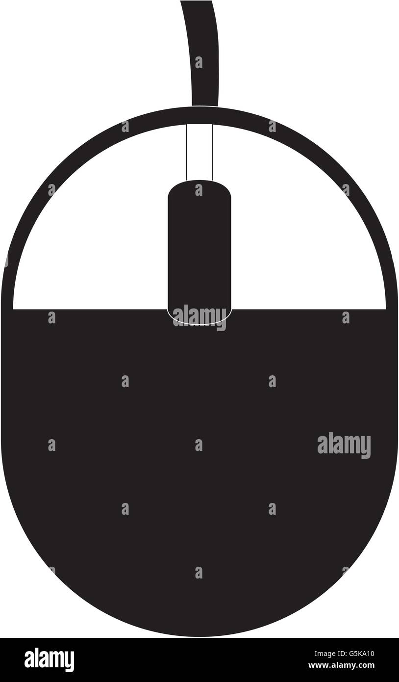 simple computer mouse , vector illustration Stock Vector Image & Art ...