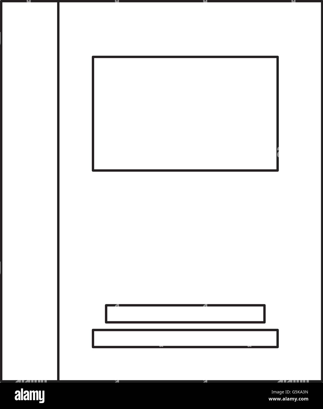 notebook simple line , vector illustration Stock Vector Image & Art - Alamy